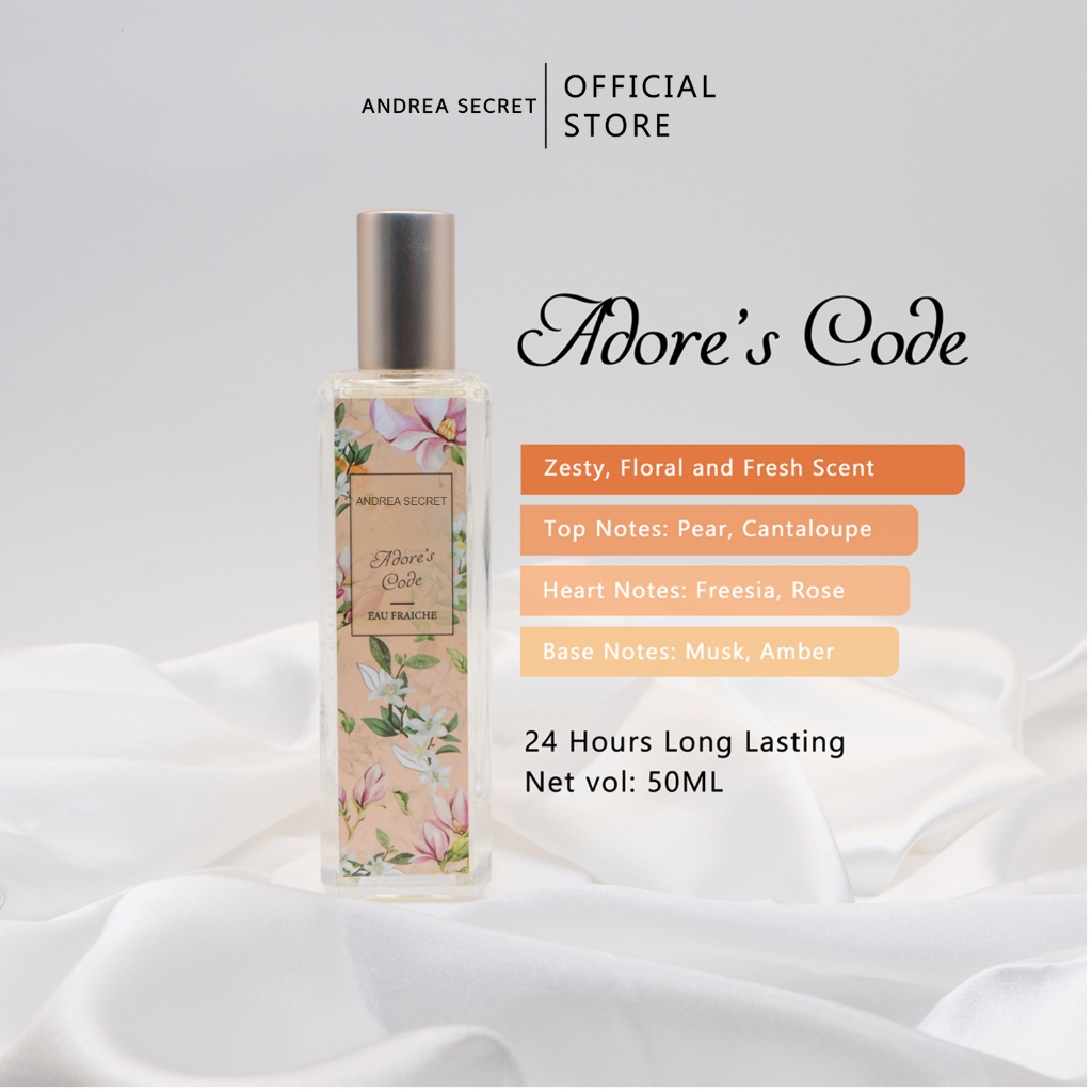 Andrea Secret Adore’s Code 50ML |Unisex | Long Lasting Fragrance Mist ...