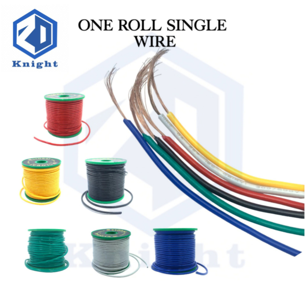 Knight Motorcycle Wire 1 roll 24meters size 18 | Shopee Philippines