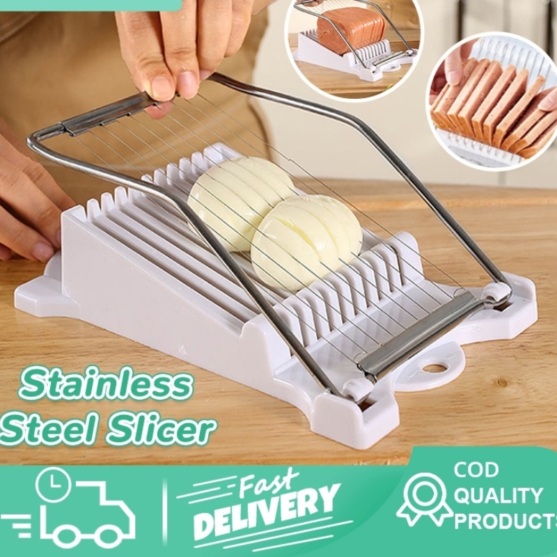 Ham sausage slicer cut strips and cubes luncheon meat slicing tool egg ...