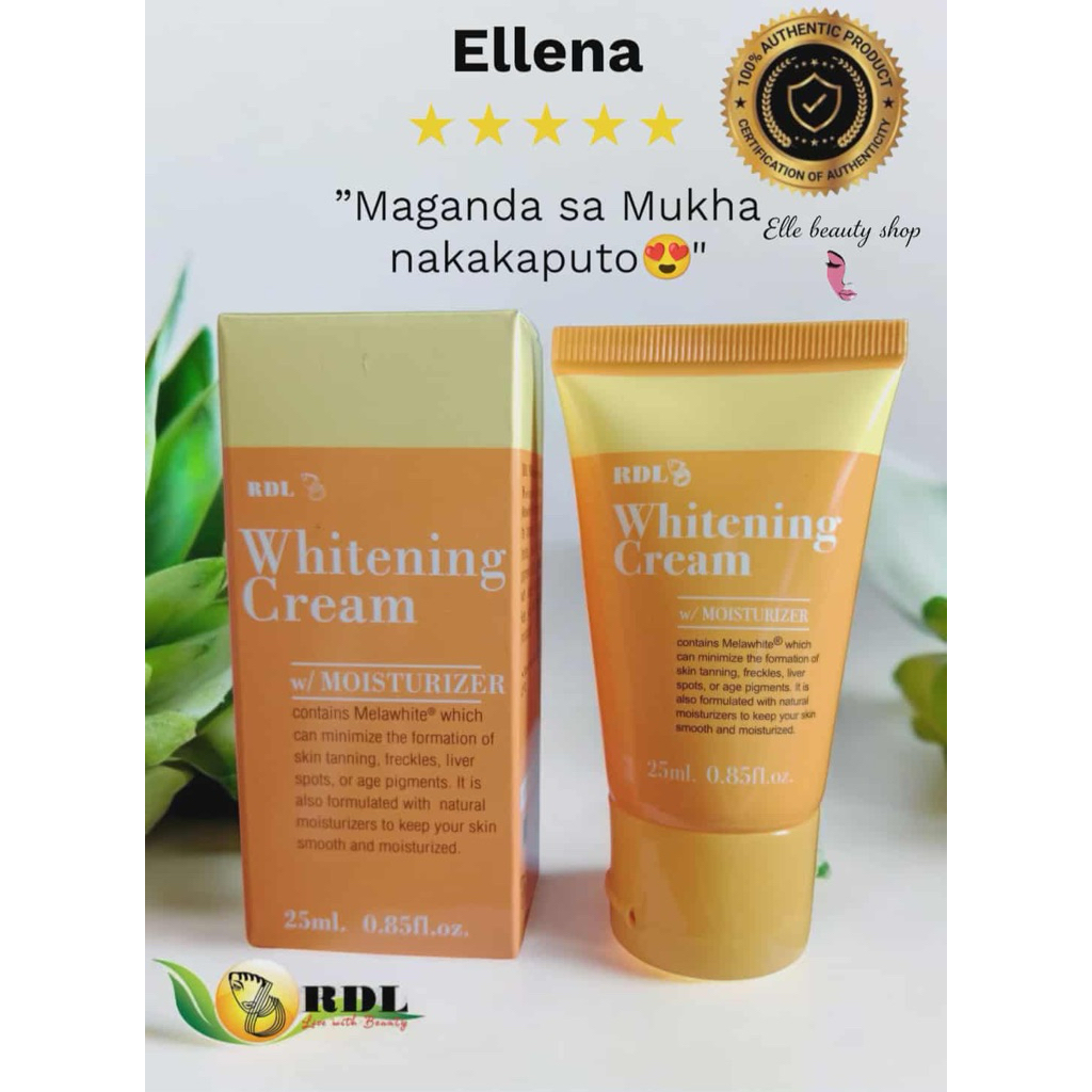 RDL WHITENING CREAM 25ML/6g | Shopee Philippines