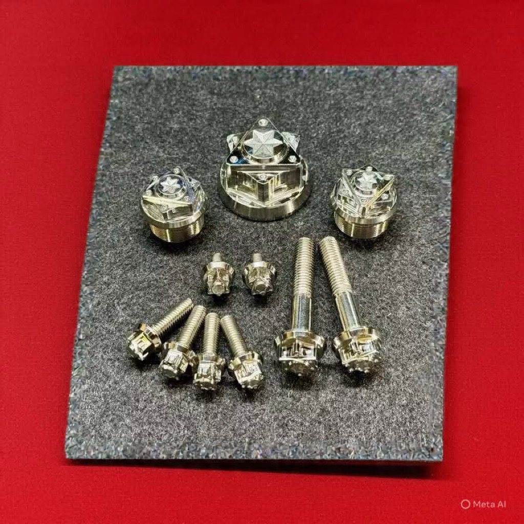 MOTOCARE HEXA CNC BOLTS HANDLE BAR BOLTS FOR RAIDER 150 CARB (THAILAND ...