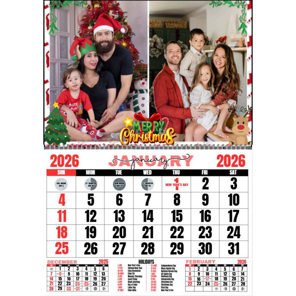 2026 Personalized Family Posters Calendars | Shopee Philippines