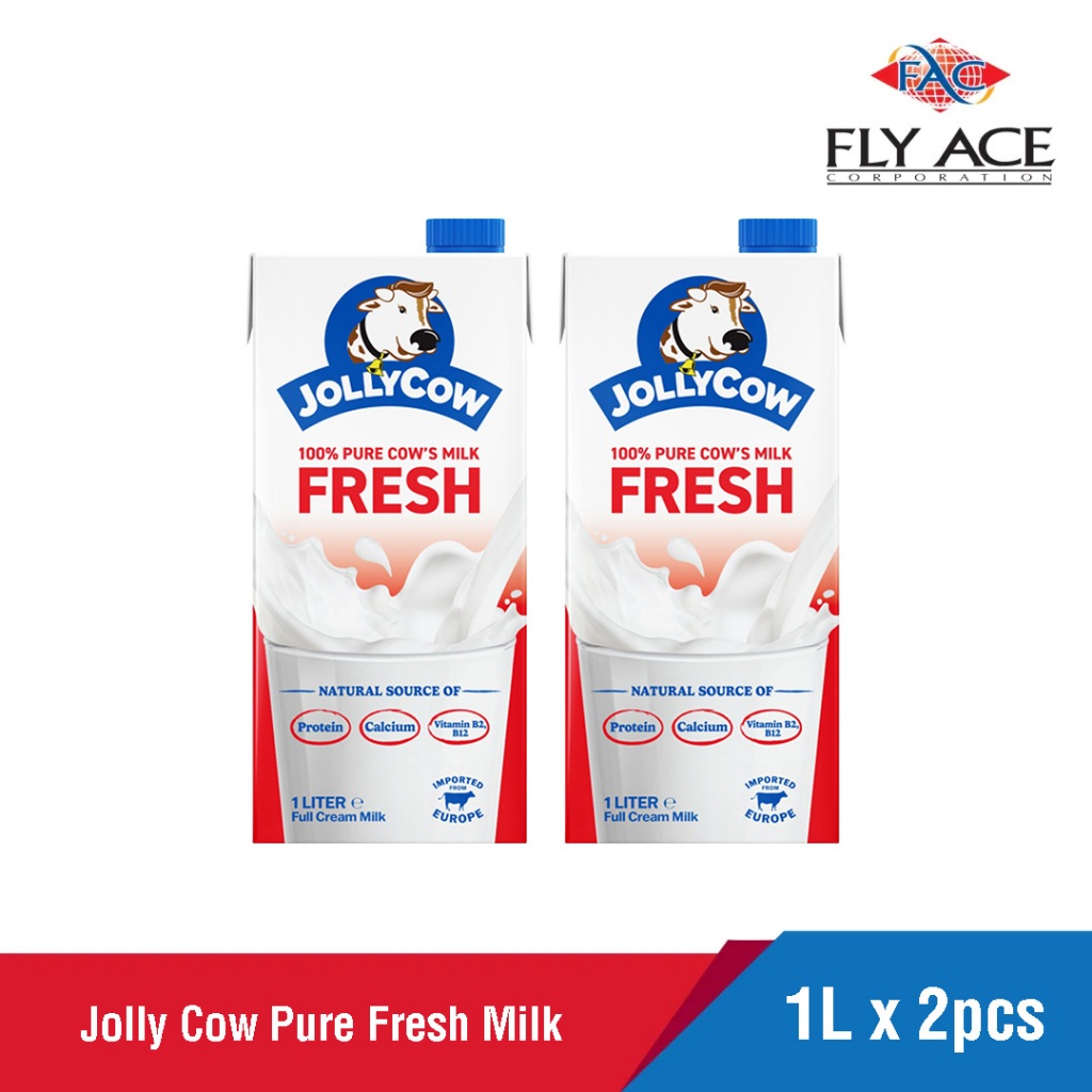 Jolly Cow Pure Fresh Milk 1L x 2 | Shopee Philippines