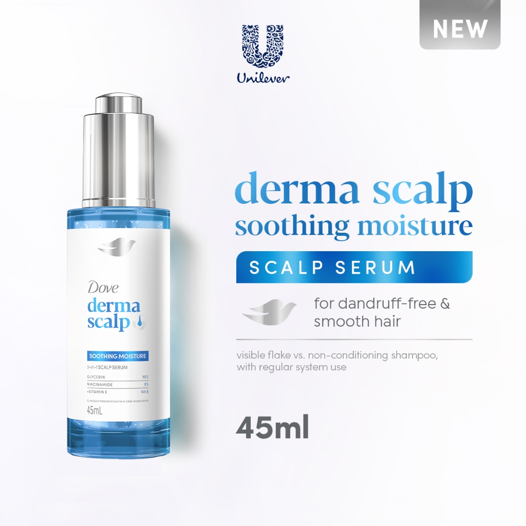 Dove Derma Scalp+ Soothing Moisture 3-in-1 Serum 45mL | Shopee Philippines