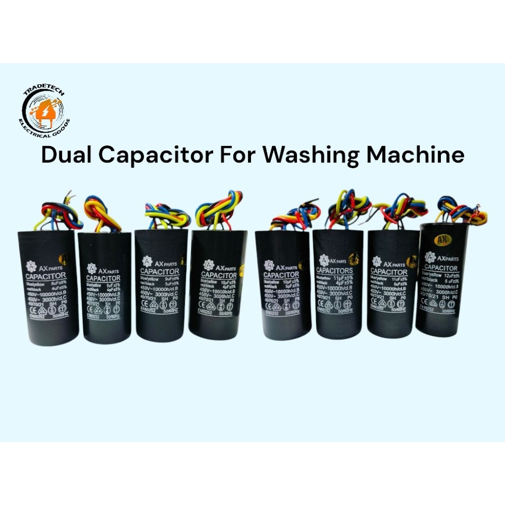 Dual Capacitor For Washing Machine 450Vac | Shopee Philippines