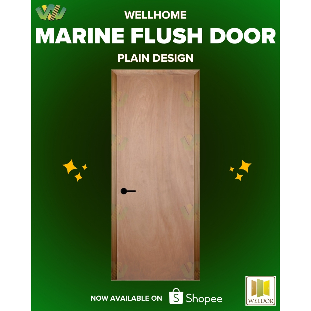 Flush Door - Plain Design - Hollow Core Door | Shopee Philippines