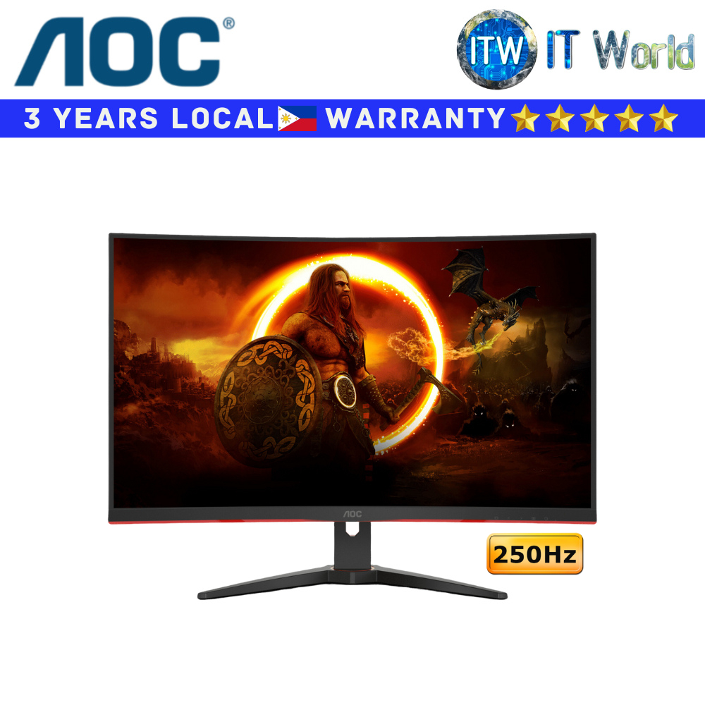 Itw | AOC Curved Gaming Monitor 32" 250Hz / 1920×1080 FHD / VA 1500R ...