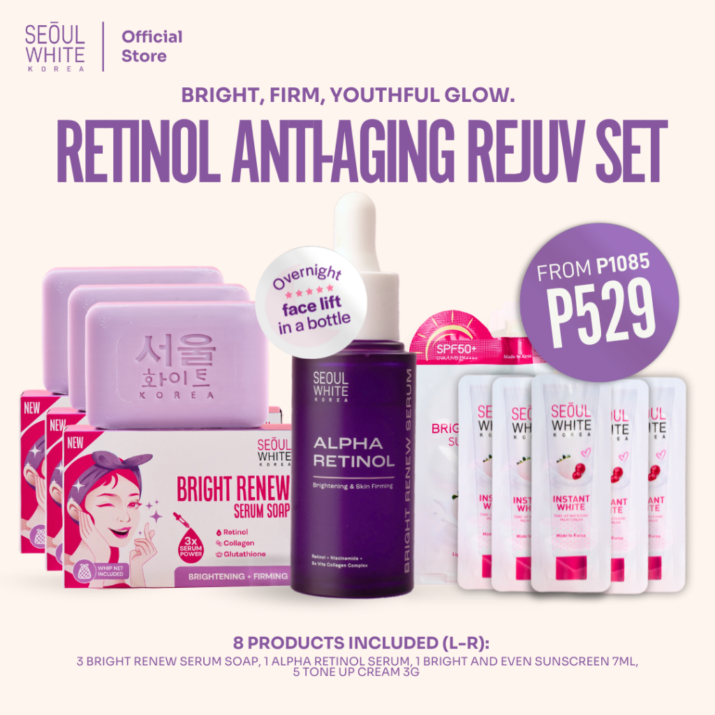 Seoul White Korea Retinol Anti-Aging Rejuvenating Set | Shopee Philippines