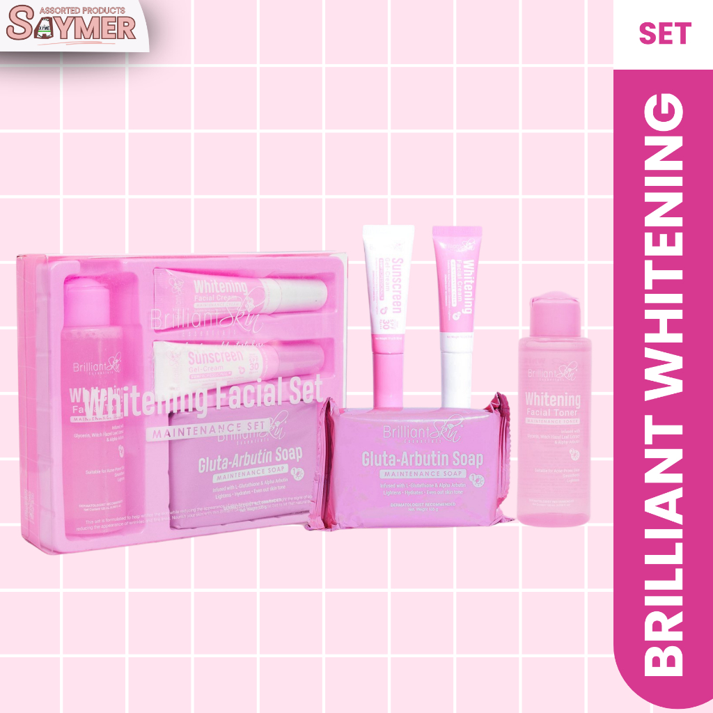 BRILLIANT Whitening Facial Set Maintenance Set | Shopee Philippines