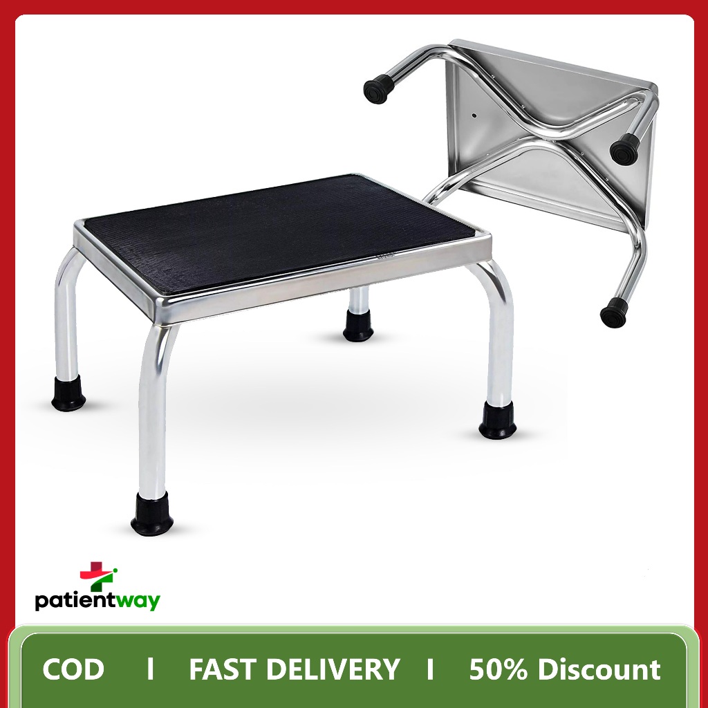 Foot Stool Single Medical Foot Stool for Hospital Bed Stainless Foot ...