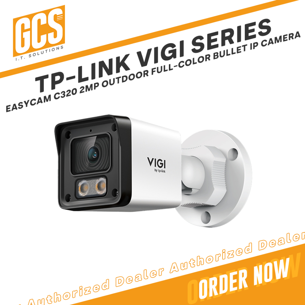 TP-Link Vigi EasyCam C320 2MP 4mm Outdoor Full-Color Bullet Network ...