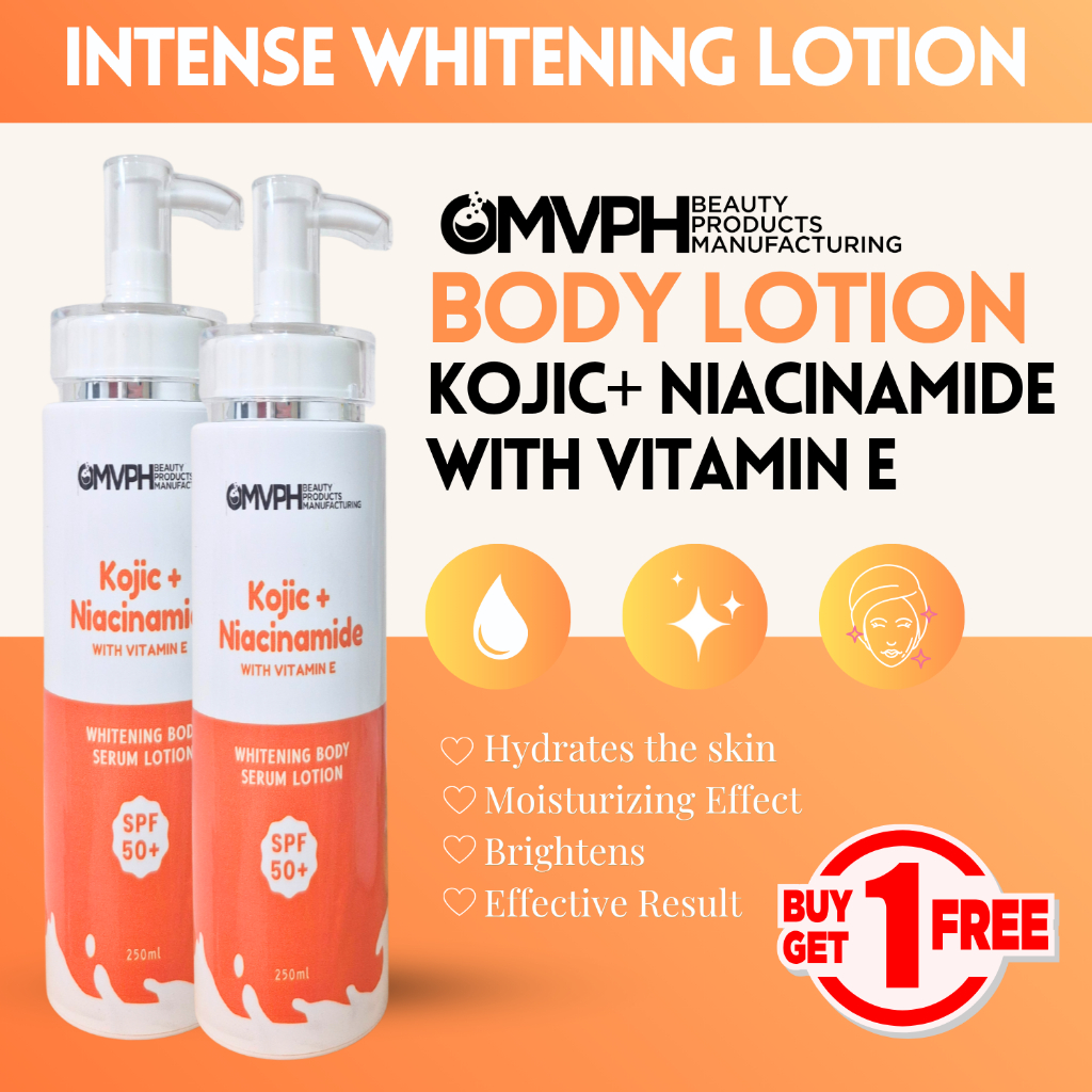[BUY1 TAKE 1]OMVPH Kojic Niacinamide Extra Whitening Body Lotion Spf50 ...