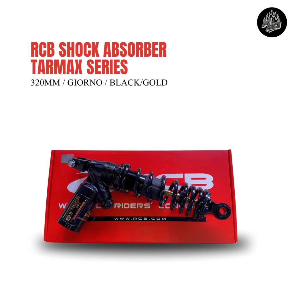 RCB SHOCK ABSORBER TARMAX SERIES - MIO/330MM - CLICK150/320MM - GIORNO ...
