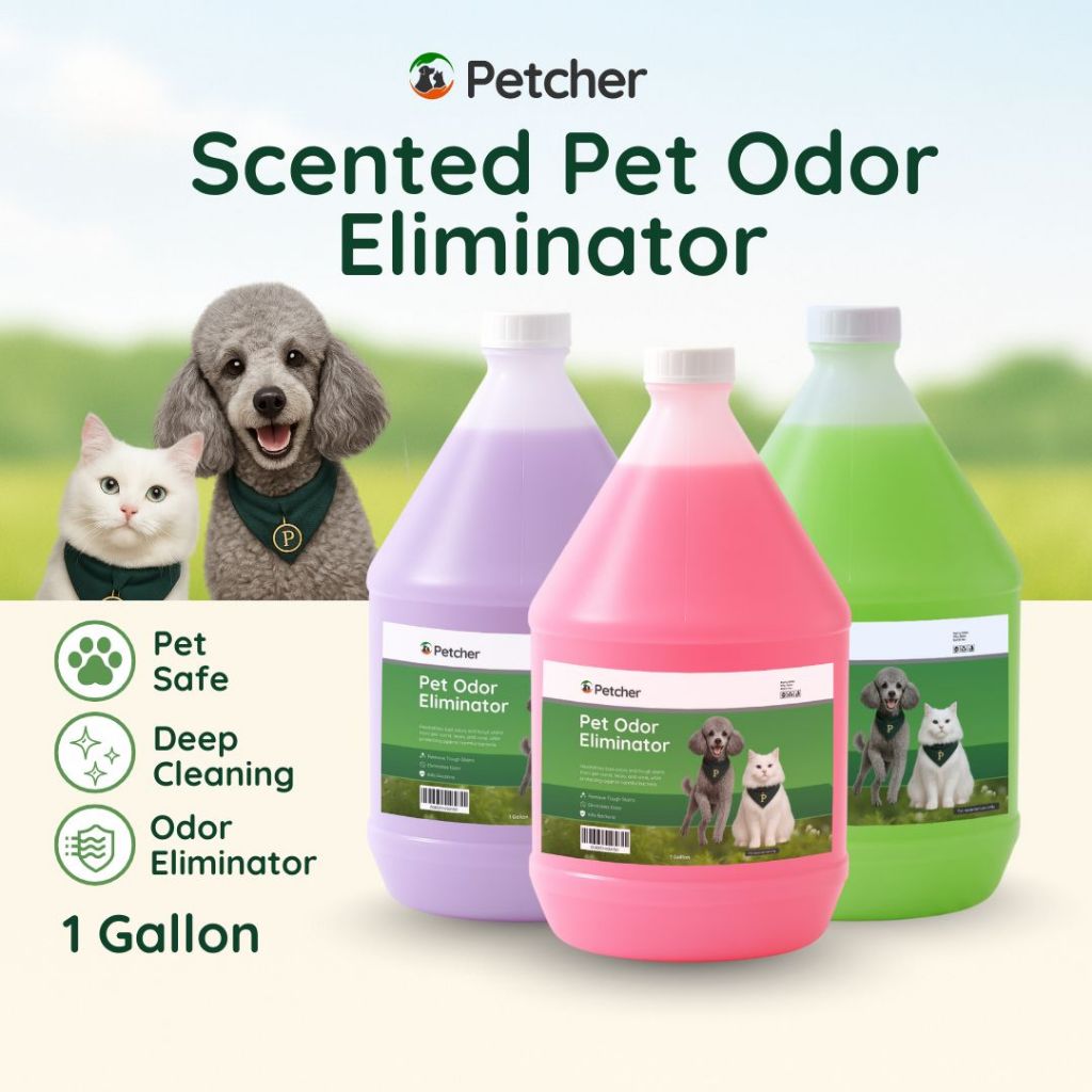 Petcher Pet Odor Eliminator 1G Enzyme Disinfectant – Poop and Pee ...