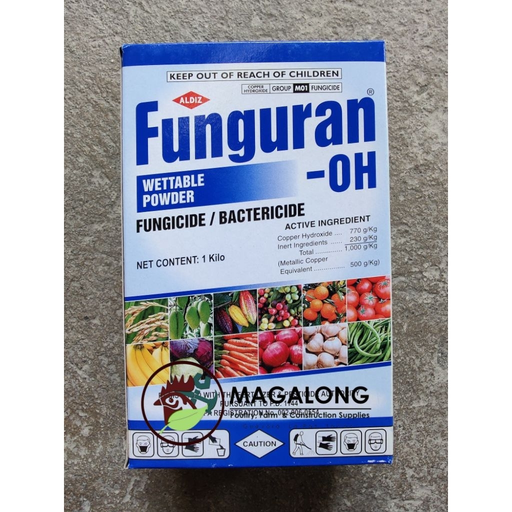 FUNGURAN OH COPPER FUNGICIDE BACTERICIDE - 1 KILO ALDIZ FUNGUFREE ...