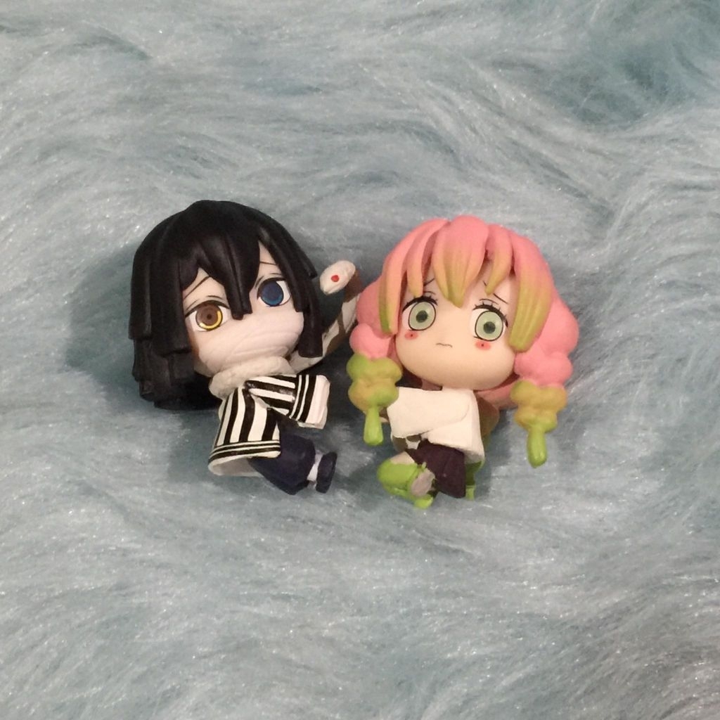 Demon Slayer: Iguro Obanai / Mitsuri Kanroji Hugcot Cable Hug Chibi ...