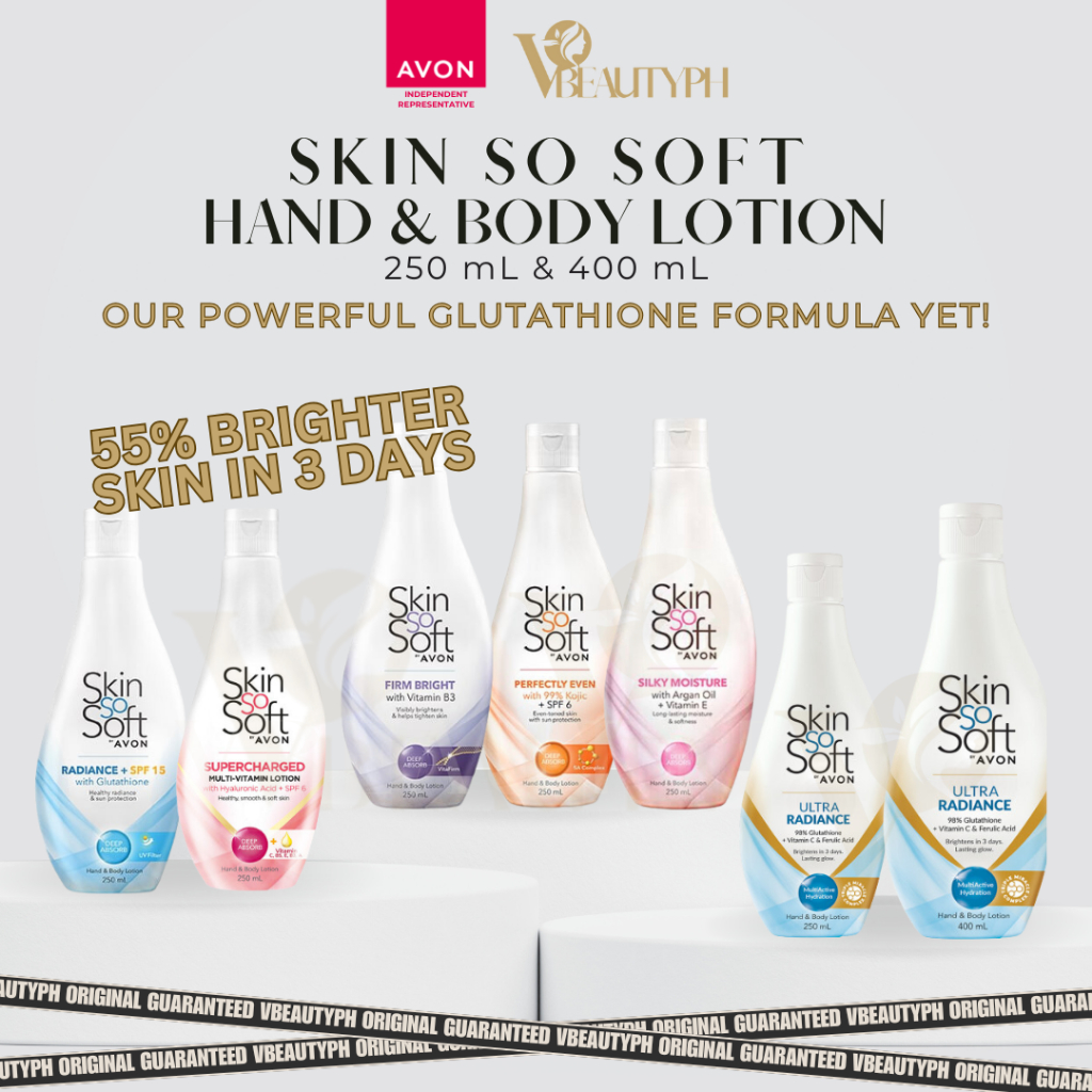 AVON SSS Ultra Radiance with 4x Gluthathione Hand and Body Lotion 100ML ...