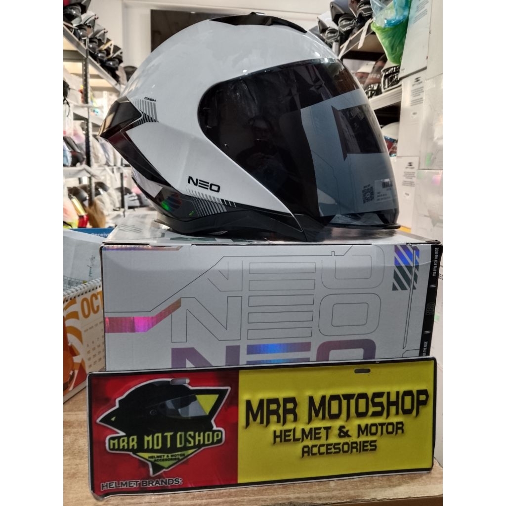 Spyder neo dash white black half face helmet | Shopee Philippines
