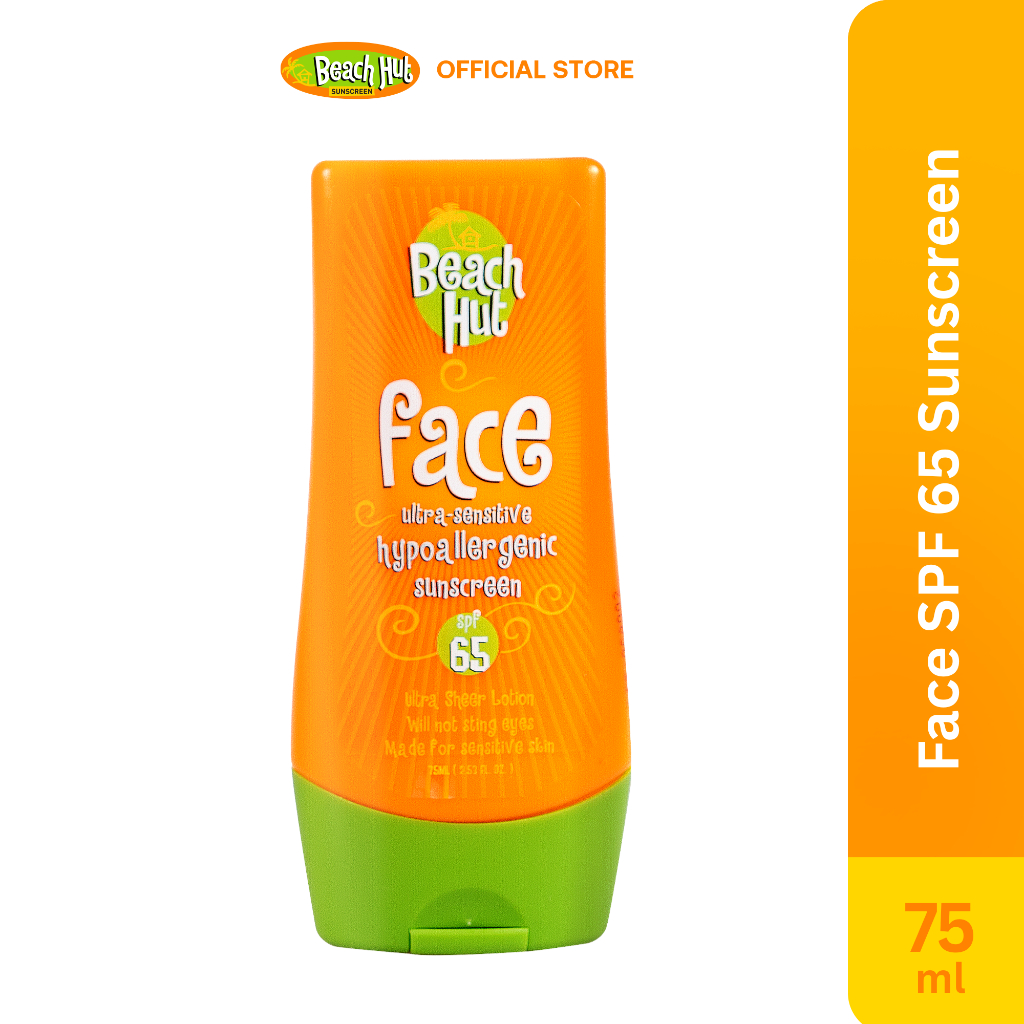 Beach Hut Sunblock Face Sunscreen Lotion SPF 65 75ml | Shopee Philippines