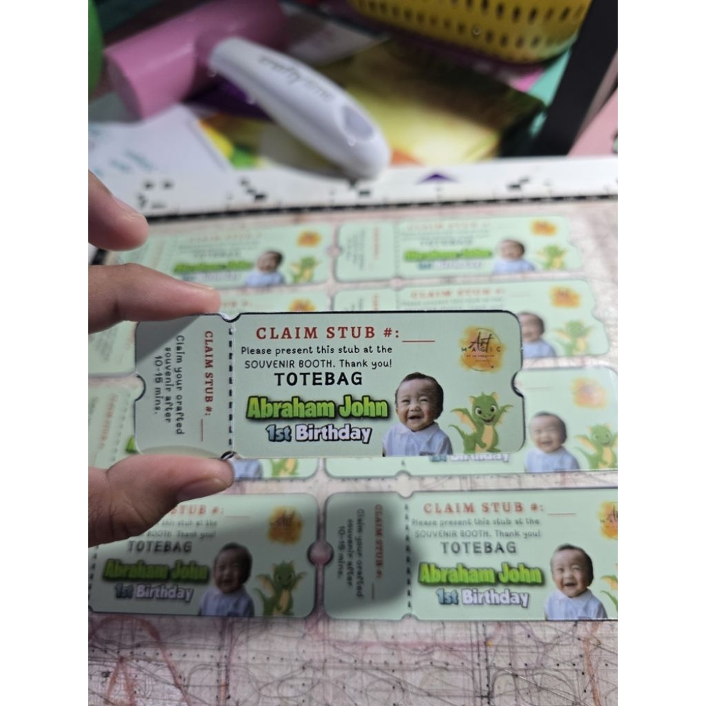 Customize Stub/Ticket Tear off | Shopee Philippines