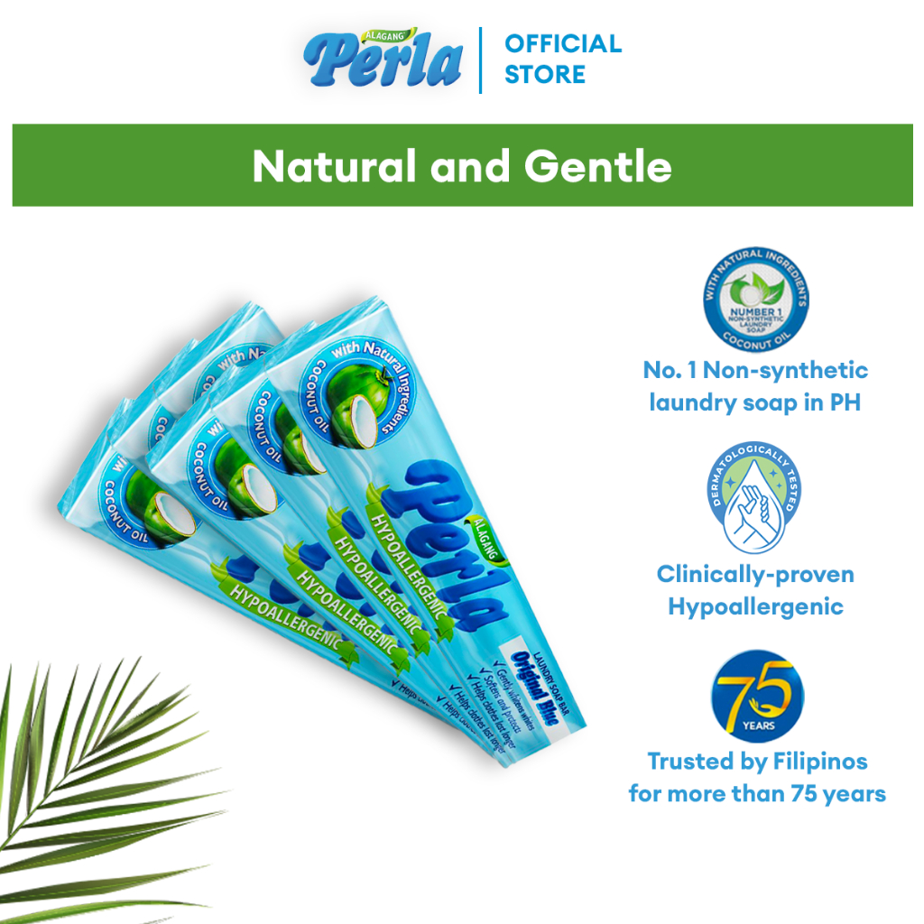 "Perla Laundry Long Bar Detergent – Original Blue | Set of 6 x 380g ...