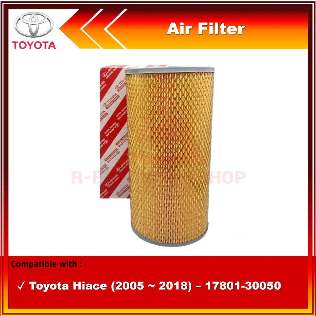 Air Filter for Toyota Hiace (2005 - 2018) - 17801-30050 | Shopee ...