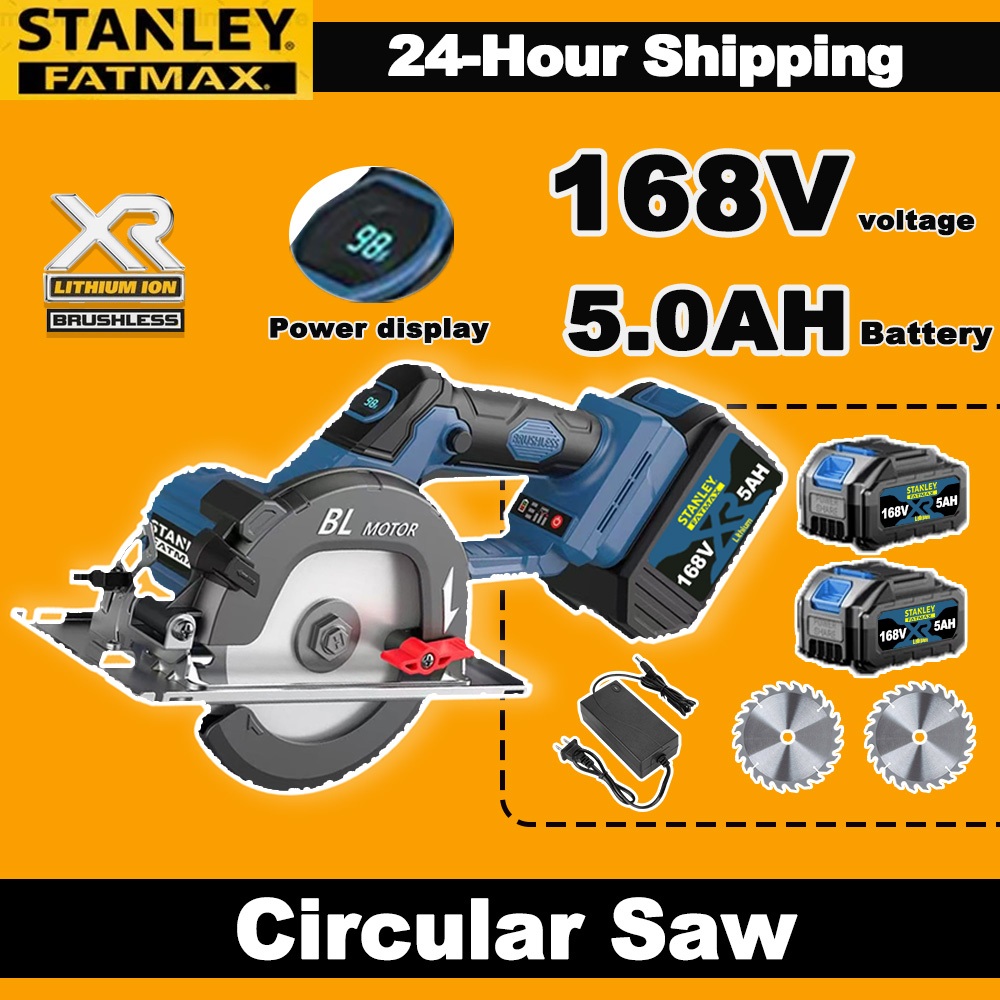 Stanley 168v Circular Saw Power Display Adjustable Cordless Circular ...