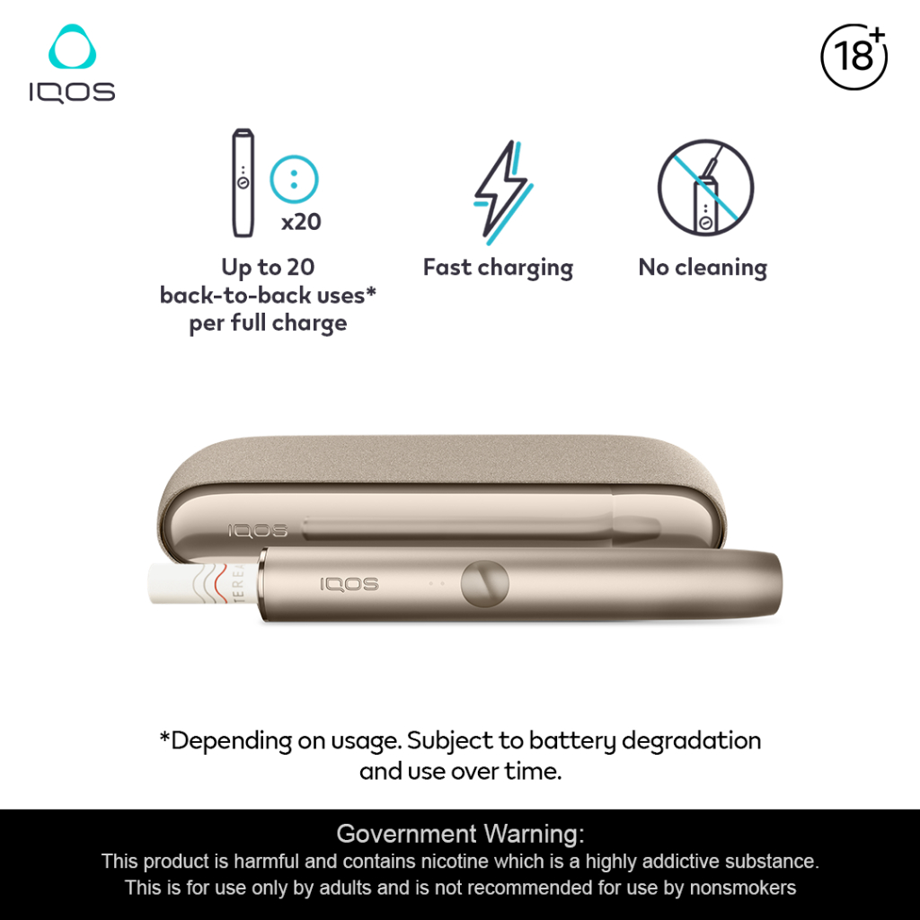 IQOS ILUMA | Heat-not-Burn Device Set with Charging Cable (100% ...