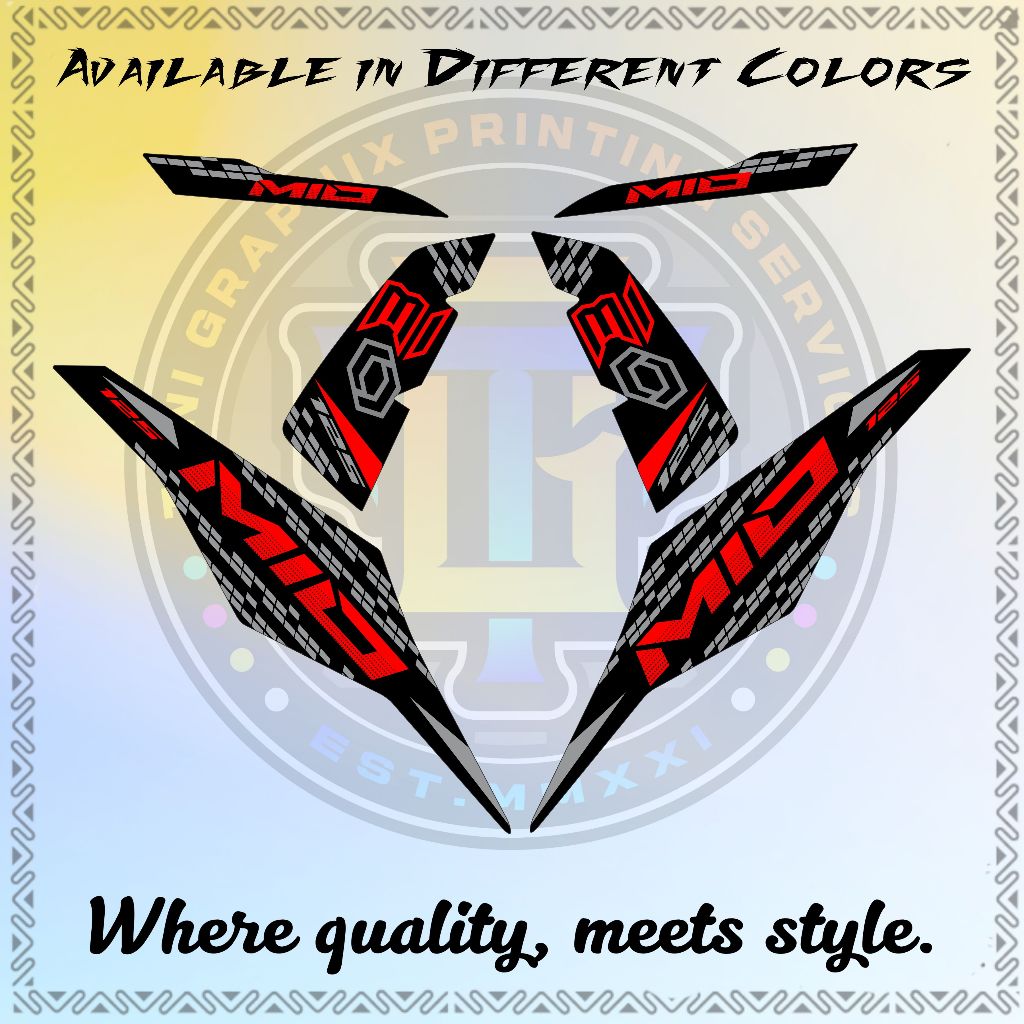 YAMAHA MIO i 125 NEW INDO 2025 DECALS STICKER with freebies | Shopee ...