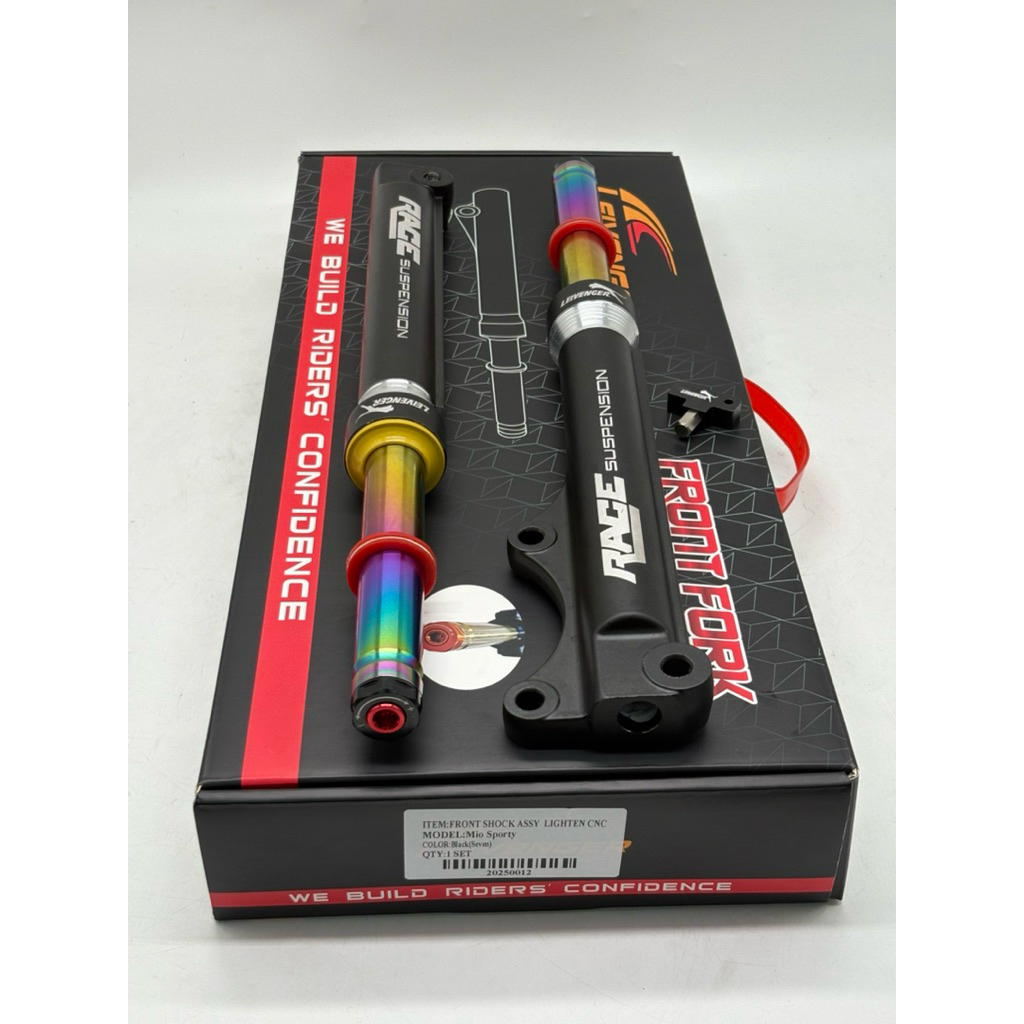 Leivenger Premium Adjustable CNC Motorcycle Front Shock (Mio, Beat ...
