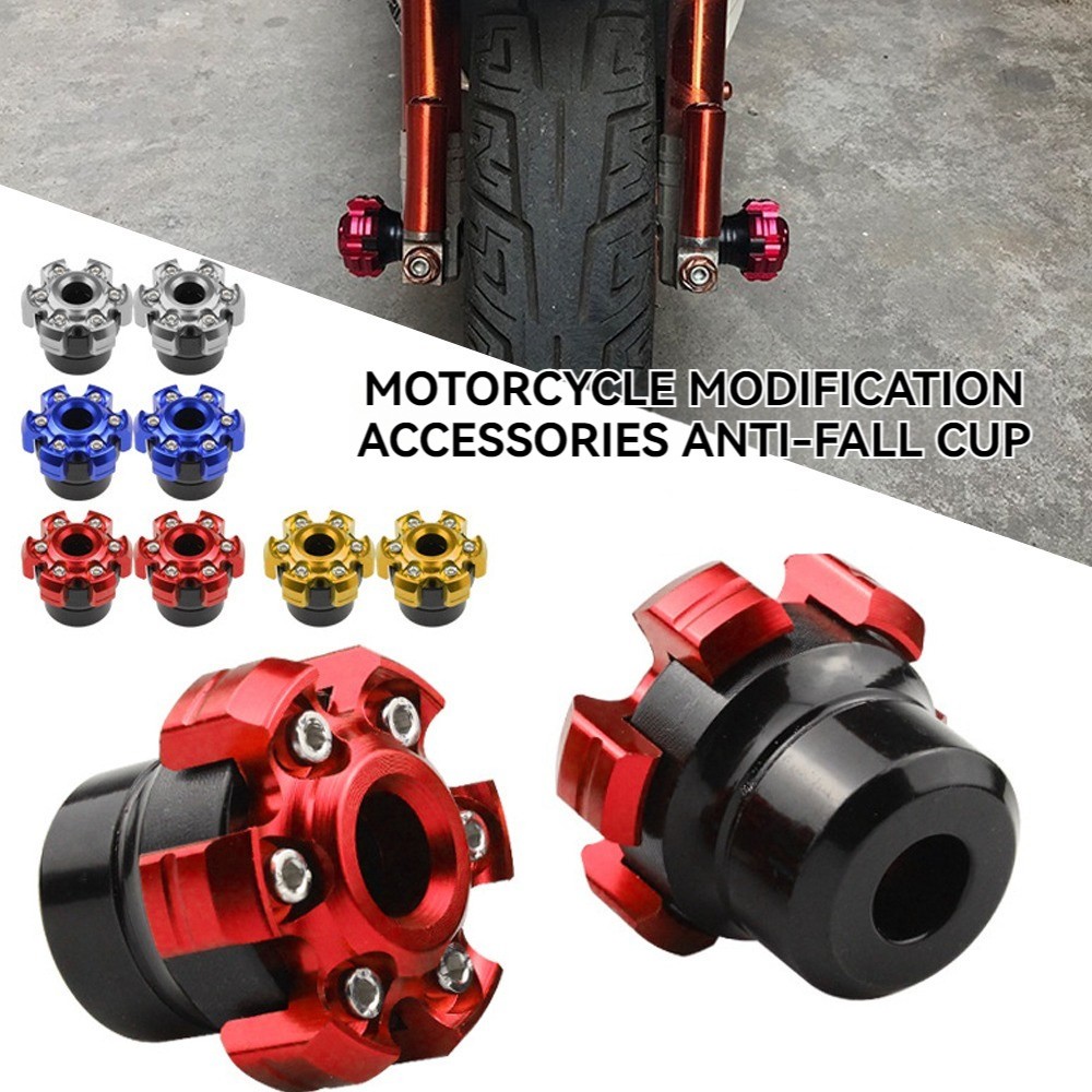 Premium 2-Pack Universal Motorcycle Axle Caps - Durable Aluminum Alloy ...