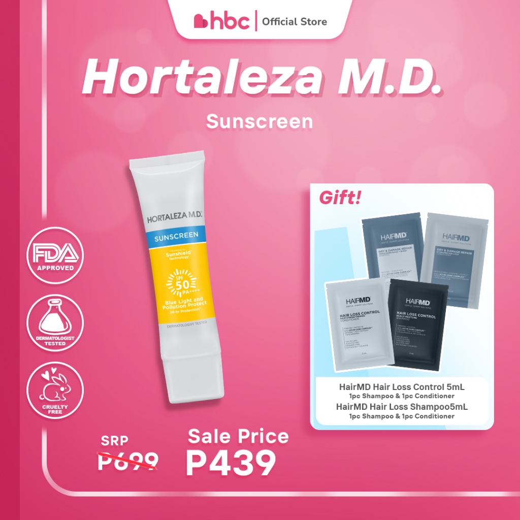 [BUY 1 GIFT 4] hbc Hortaleza M.D. Sunscreen SPF50 PA ++++ 50ml ...