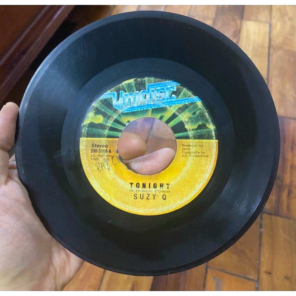 Suzy Q – Tonight - Philippines Electronic Disco Music Vinyl Plaka 45 ...