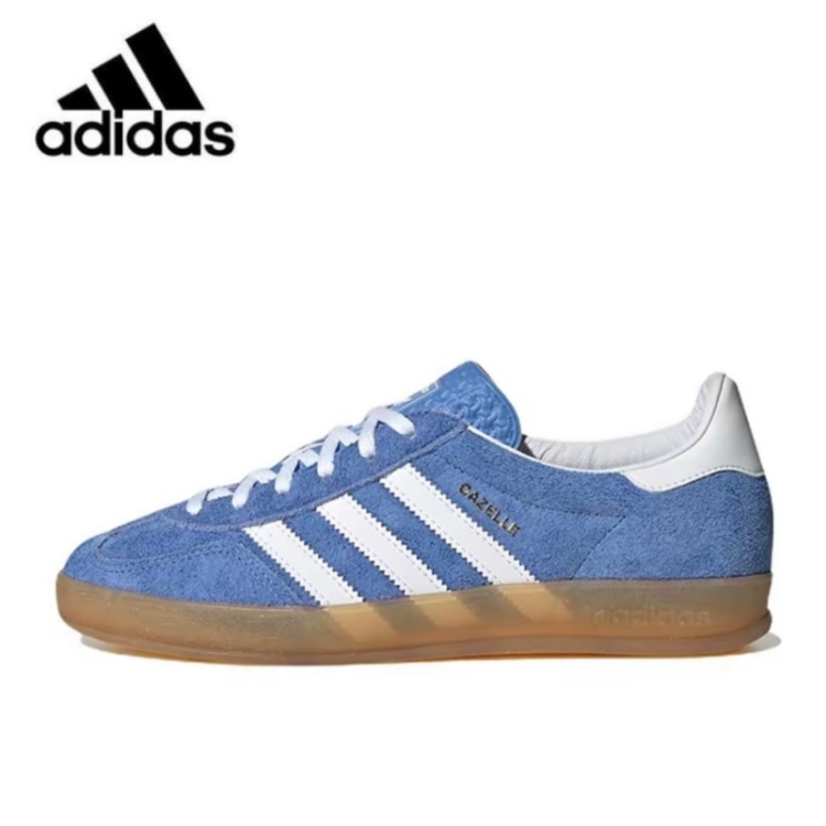 【Adidas Genuine】Adidas GAZELLE Blue White Sneakers Low Cut Indoor ...