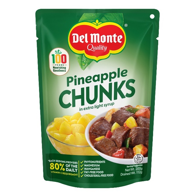Del Monte Pineapple Chunks Stand Up Pouch 200g | Shopee Philippines