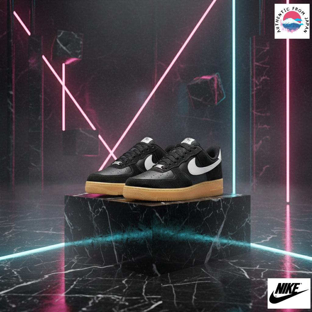 Nike FQ8714-004 Air Force 1 '07 LV8 Air Force 1 '07 LV8 Black/Gum Light ...