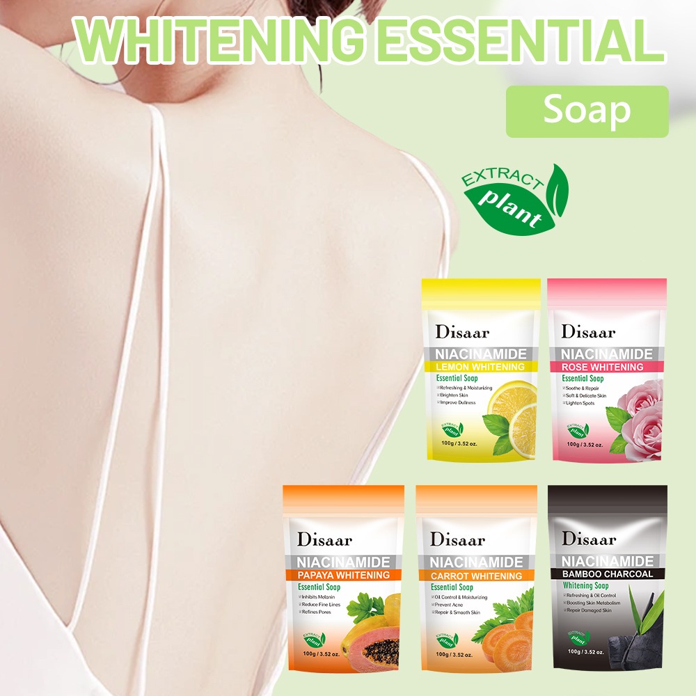 Dissar 100g Niacinamide + Lemon Whitening Essential Oil Soap – Brighten ...