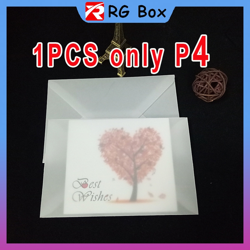 10PCS wholesale Transparent envelope for invitations 5R 4R 3R Christmas ...
