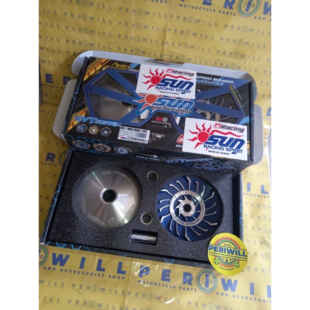 Sun racing pulley set for mio 125, mio soul 125, fazzio, gear and ...