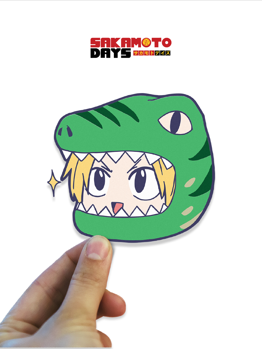 Sakamoto Days Anime Decal Sticker - Shin Asakura Dinosaur Costume ...