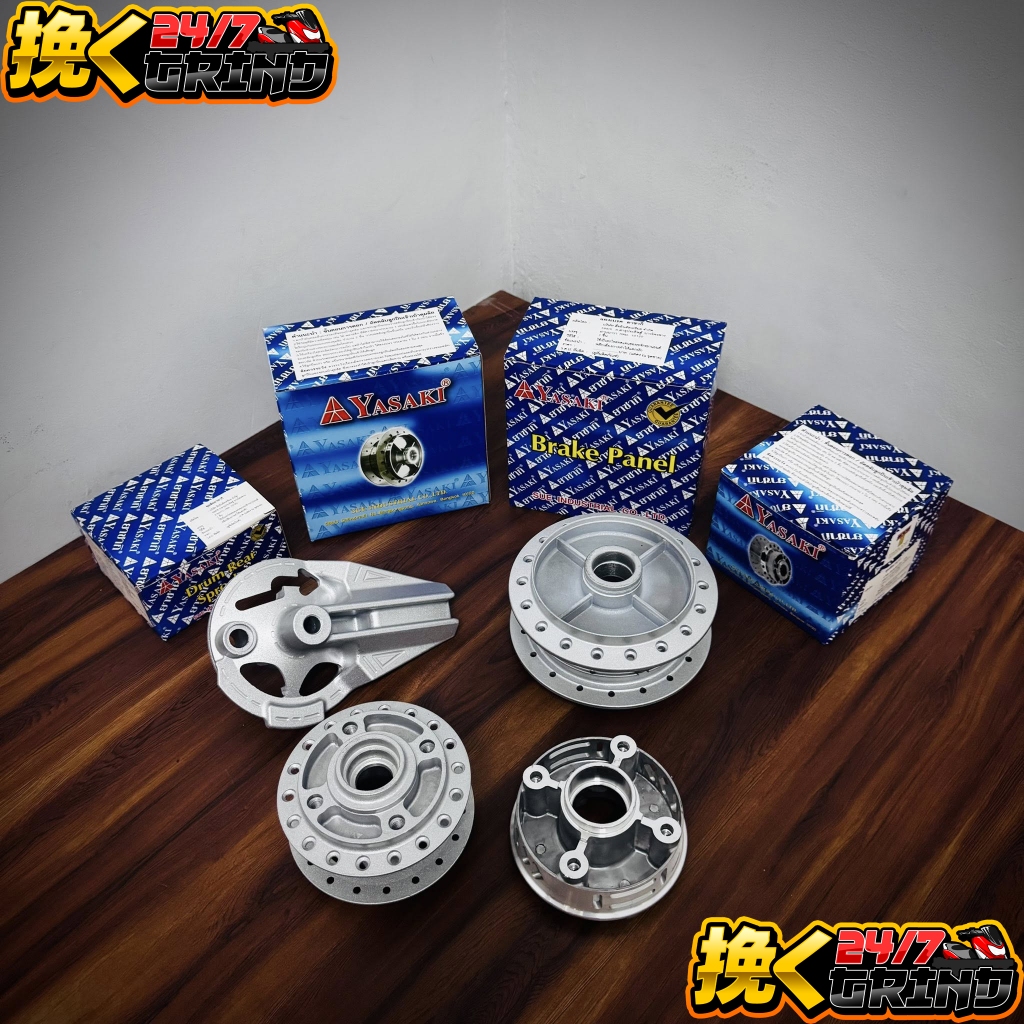 YASAKI LIGHTEN HUB SET THAILAND ORIGINAL (SILVER) FOR WAVE / RAIDER ...
