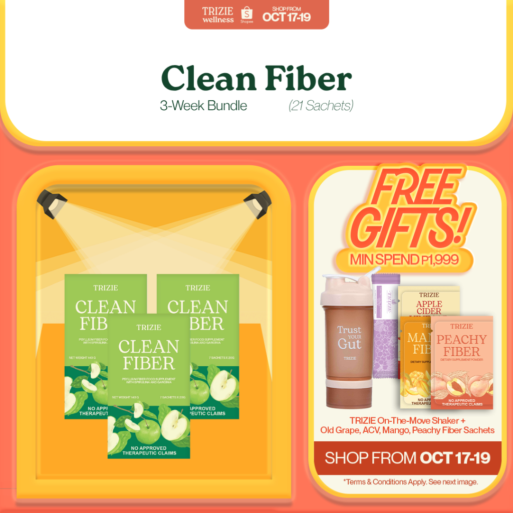 TRIZIE Clean Fiber 3 Week Bundle (21 sachets total) [Weight Loss ...