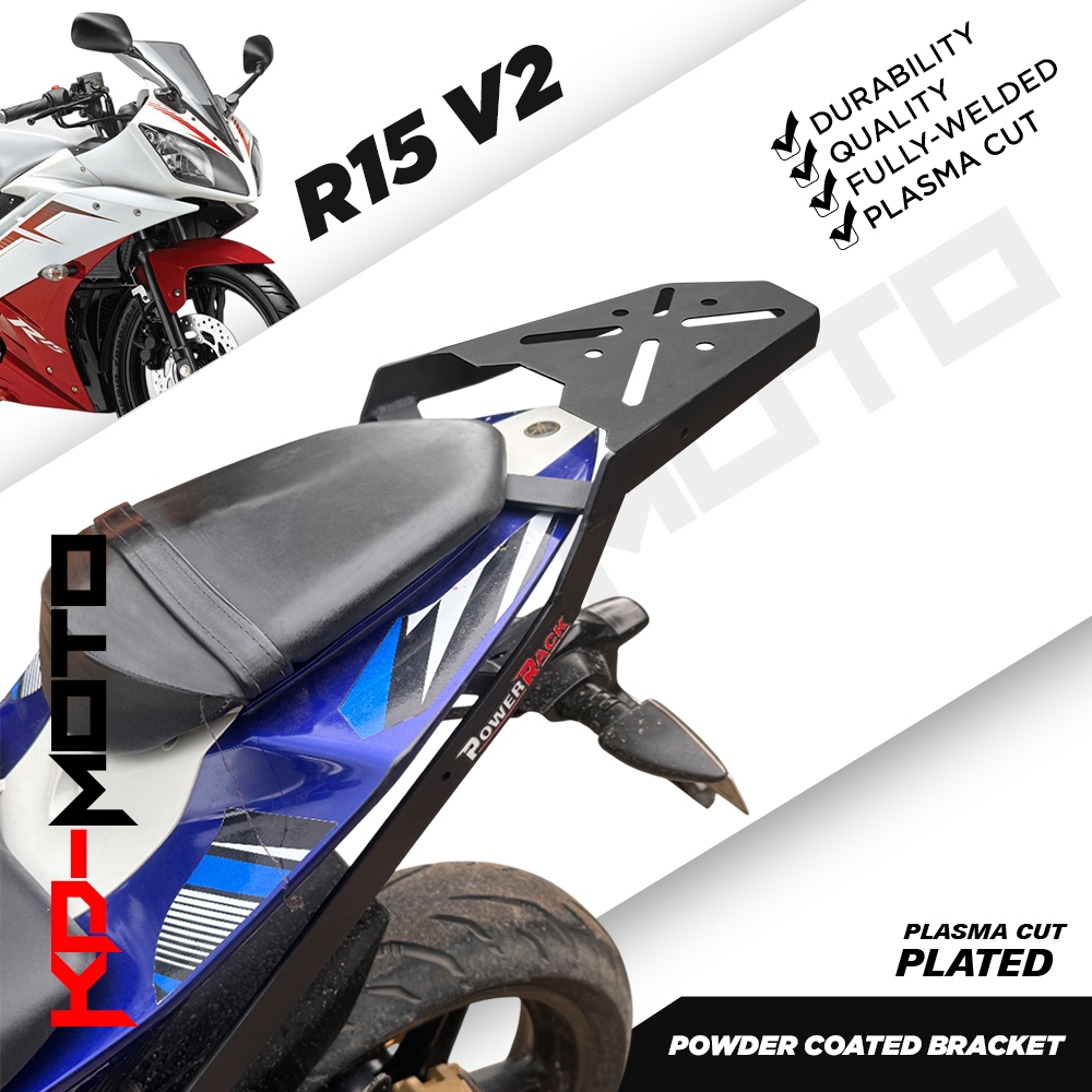 YAMAHA R-15 V2 TOP BOX BRACKET/ POWDER COATED/ HEAVY DUTY/ LIFETIME ...