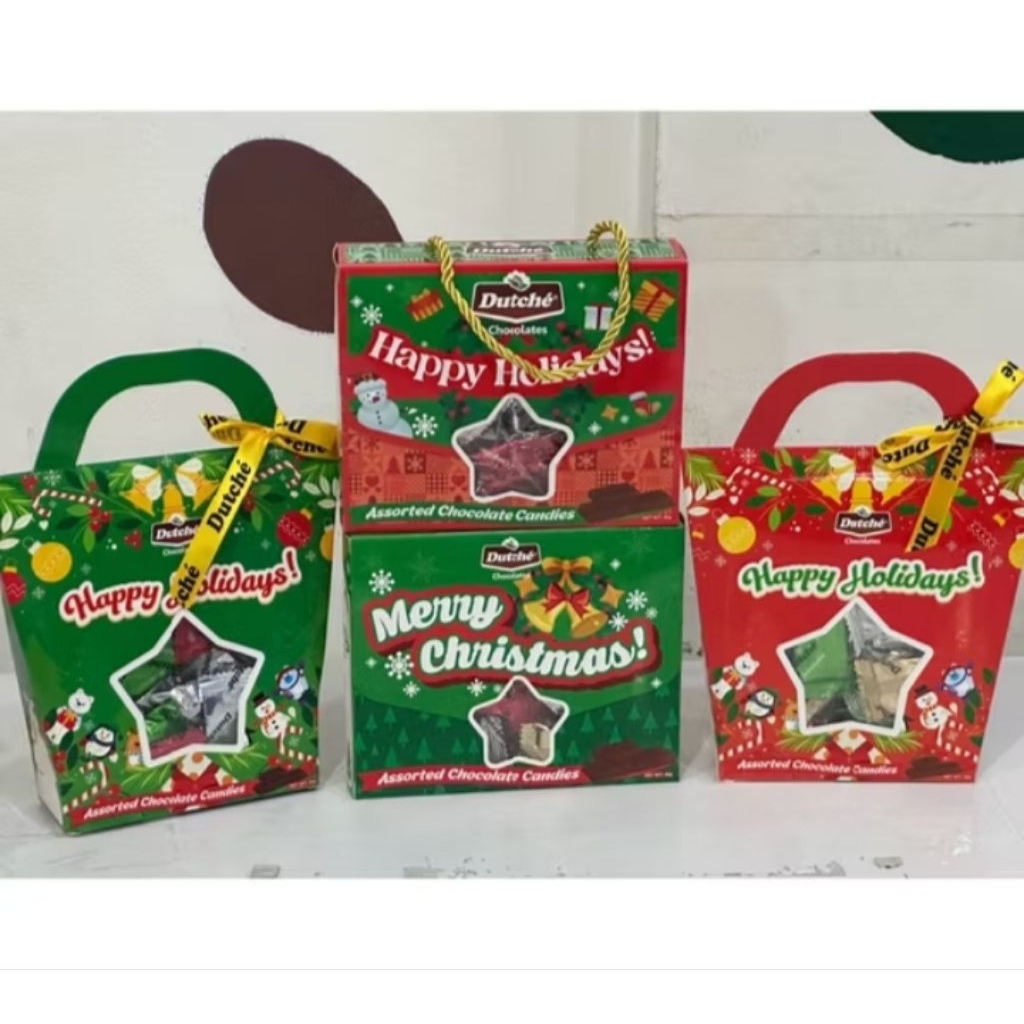 Dutché Christmas Day Box/Pouch Chocolates 18pcs Inside | Shopee Philippines