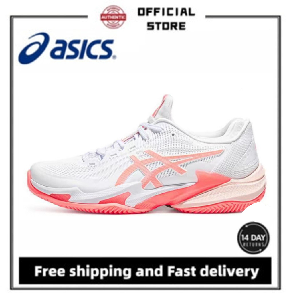 Asics FF 3 CLAY Pink Low Top Anti Slip And Wear-resistant Tennis Shoes ...