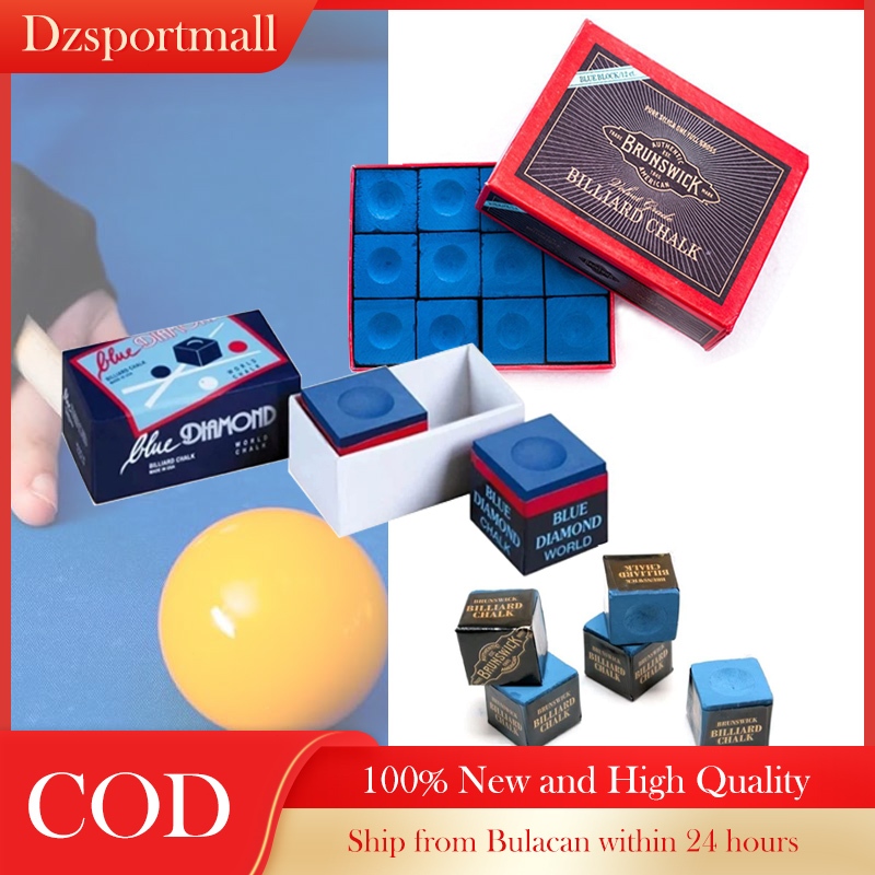 Billiard Chalk Diamond Billiard Cue Sticks Chalk Brunswick Blue Pool ...