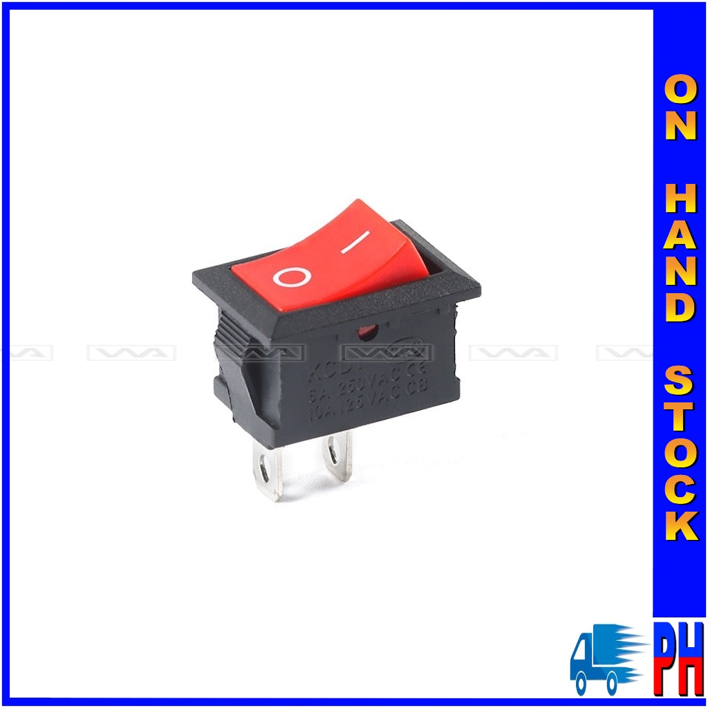1pc Rocker Switch KCD1 101 15x21mm Warping Power Switch Red 2pins ...