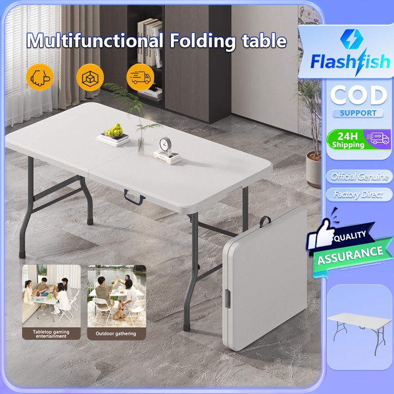 Flashfish Heavy Duty Folding Table 4FT 6FT Portable Picnic Table ...