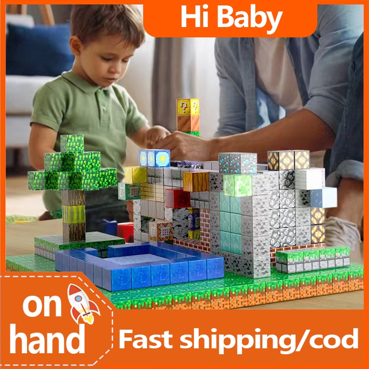 DIY Building Model Toy Children's Puzzle Assembling Toy Magnetic ...