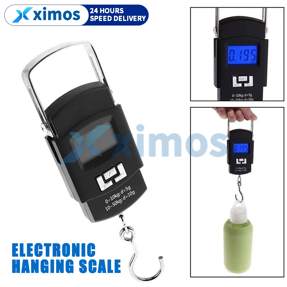 50kg/10g Portable Electronic Hanging Weighing Scale Weighing Balance ...